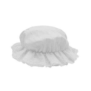 colonial amish mob cotton hat womens white bonnet poor girl, maid, or ...