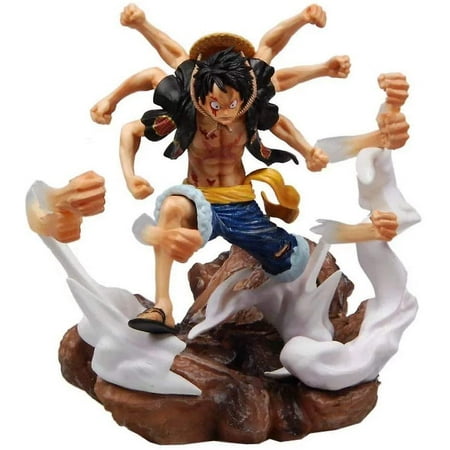 21cm Anime One Piece Luffy Rubber Machine Gun Phantom Special Effects ...