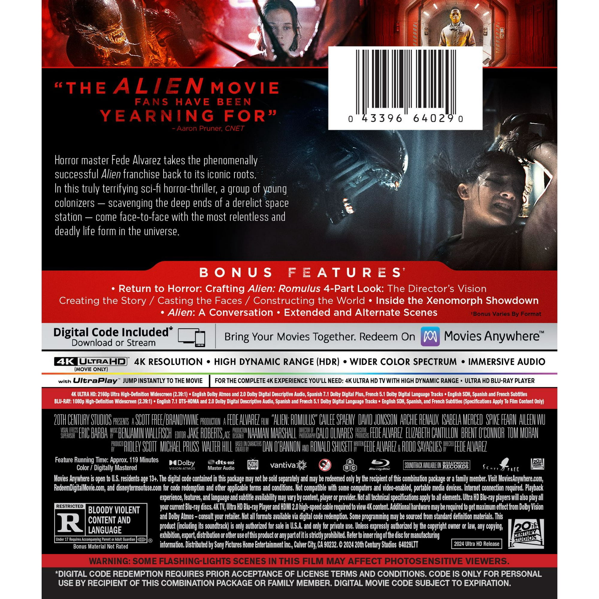 Alien: Romulus 4K UHD (2024) - Page 29 - Blu-ray Forum