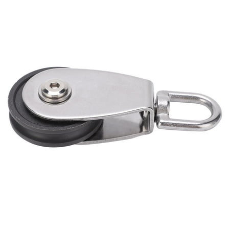 ESTINK Pully Block,Stainless Steel Shell Dual Bearings Mute Pulley ...