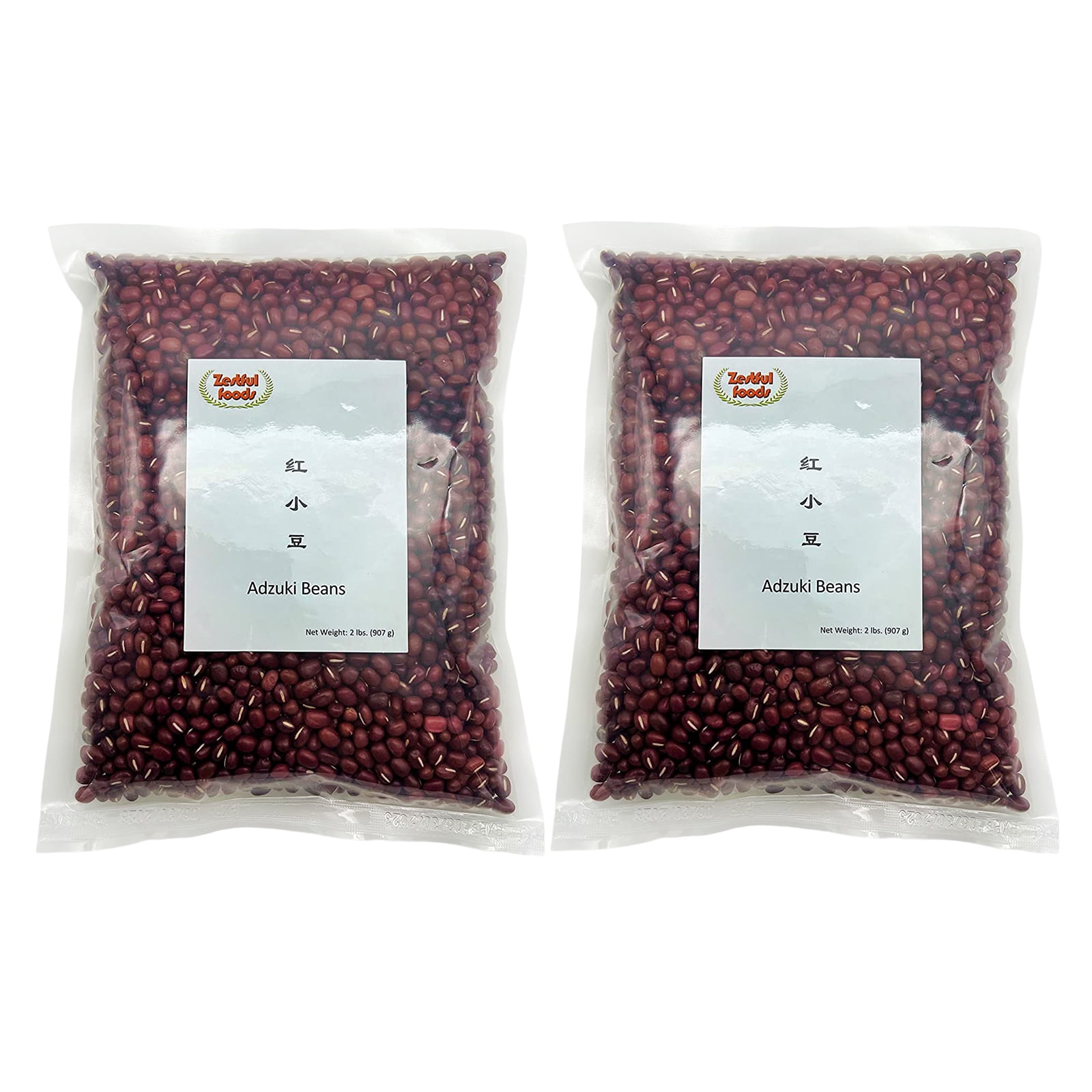 Zestful foods 4 Lbs Red Adzuki Beans, Non-GMO,Sproutable,and Vegan ...