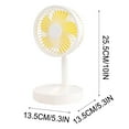 BLNVKOP Battery Operated Portable Foldable Standing Fan Rechargeable ...