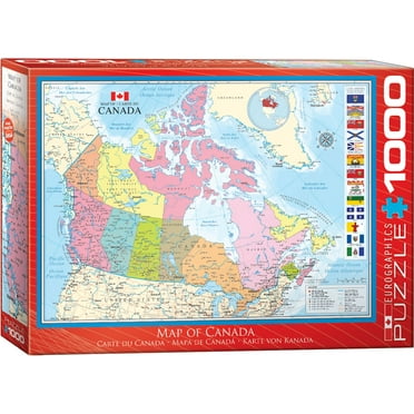 Map of Canada 1000-Piece Puzzle - Walmart.com