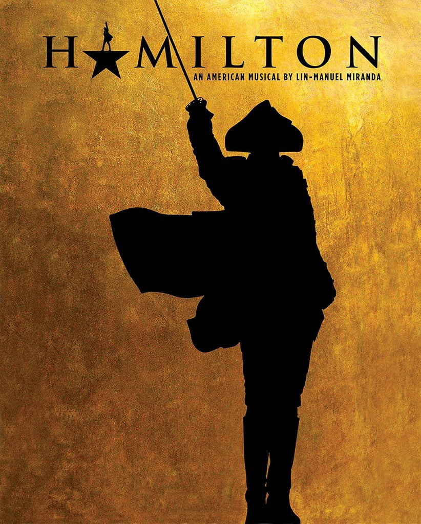 Hamilton Broadway Print (Flat Only) 16 x 20 (Printed on card no rolling available) Laminated ...