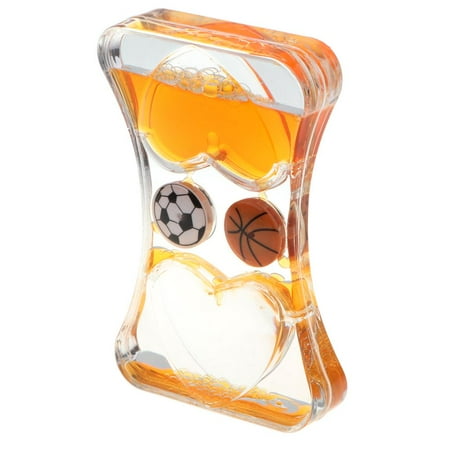 Heart Liquid Bubble Timer Floating Rotating Disc Desk Sensory Play Toy ...