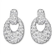 Swarovski Lifelong Heart Crystal Drop Earrings, Sparkly White, Rose ...