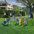 SMkidsport 4 in 1 Swing Set, Playground Set for Kids, Outdoor Playset ...