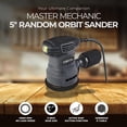 Master Mechanic 5 Inch Random Orbit Sander with Coarse Grit Type & Dust ...