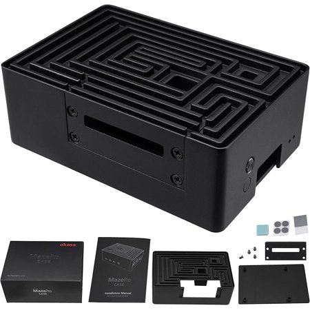 Maze Pro | Raspberry Pi 4 Case | Pure Aluminium Heatsink & Embedded ...