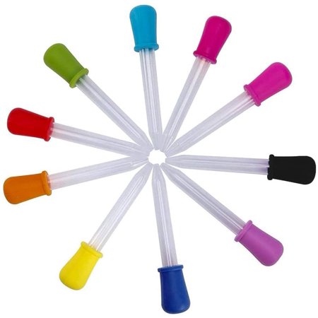 10 Pcs 5ML Liquid Dropper Silicone Plastic Dropper Pipettes For Candy ...