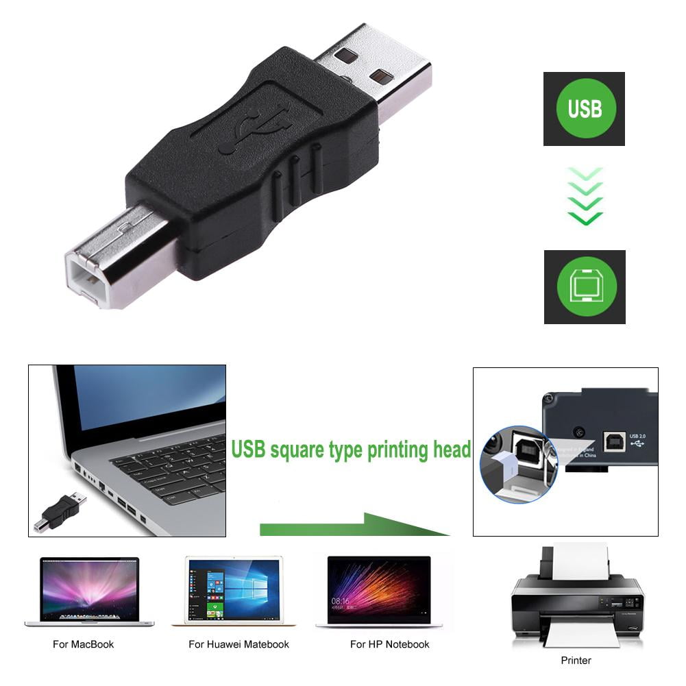 USB tipo A macho a USB tipo B macho conector adaptador convertidor para ...