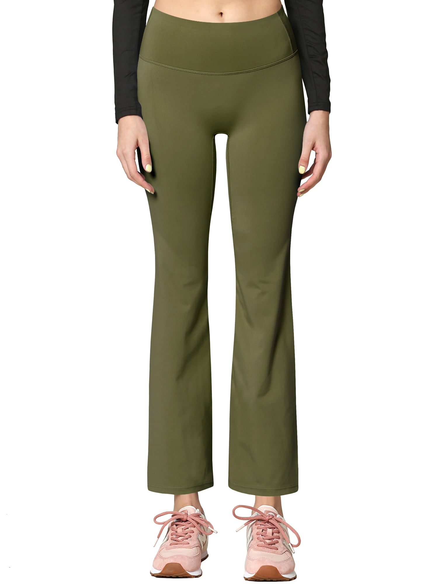 Made by Johnny Women's Peached Seamless Front Leggings with Inner ...