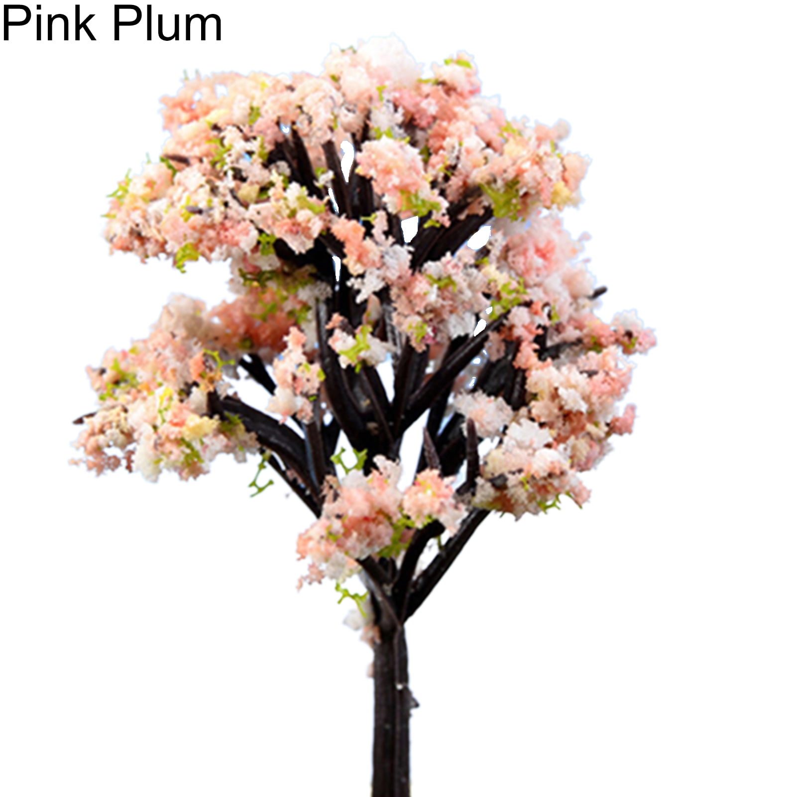 NUZYZ Miniature Sakura Plum Willow Tree Plants Fairy Garden Accessories ...