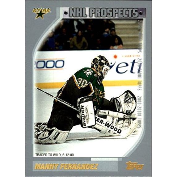 2000-01 Topps #283 Manny Fernandez NHL Hockey Trading Card - Walmart.com