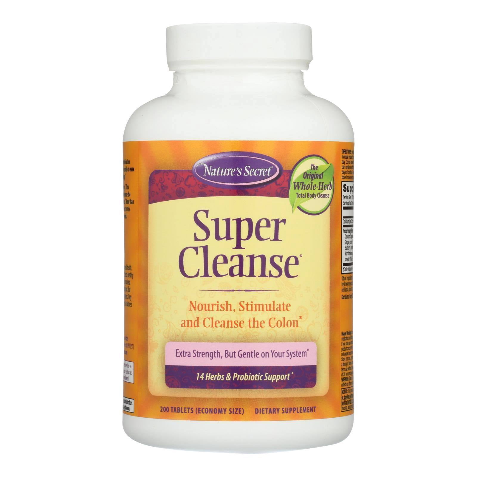 Nature's Secret Super Cleanse - 200 Tablets - Walmart.com