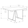 Monarch Specialties 60 in. Rectangular Dining Table - Walmart.com