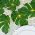 10 Ft Green Led Artificial Monstera Leaves Garland String Lights Party ...