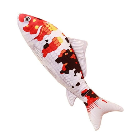 Cute Fish Plush Toys Cat Playing Plush Toys Hugging Pillows Stuffed ...