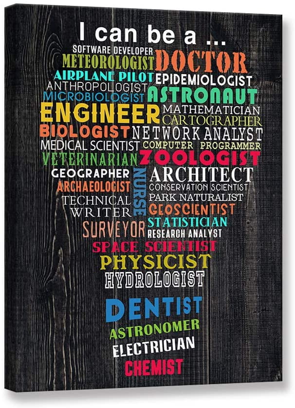 Classroom Wall, Inspirational Quotes Wall Decor Family Rustic Painting ...