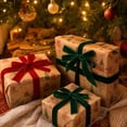 Assorted Christmas Kraft Wrapping Paper - Vintage Holiday Gift Wrap ...