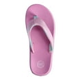Wonder Nation Girls Sport Flip Flops with EVA Footbed and Arch Support ...