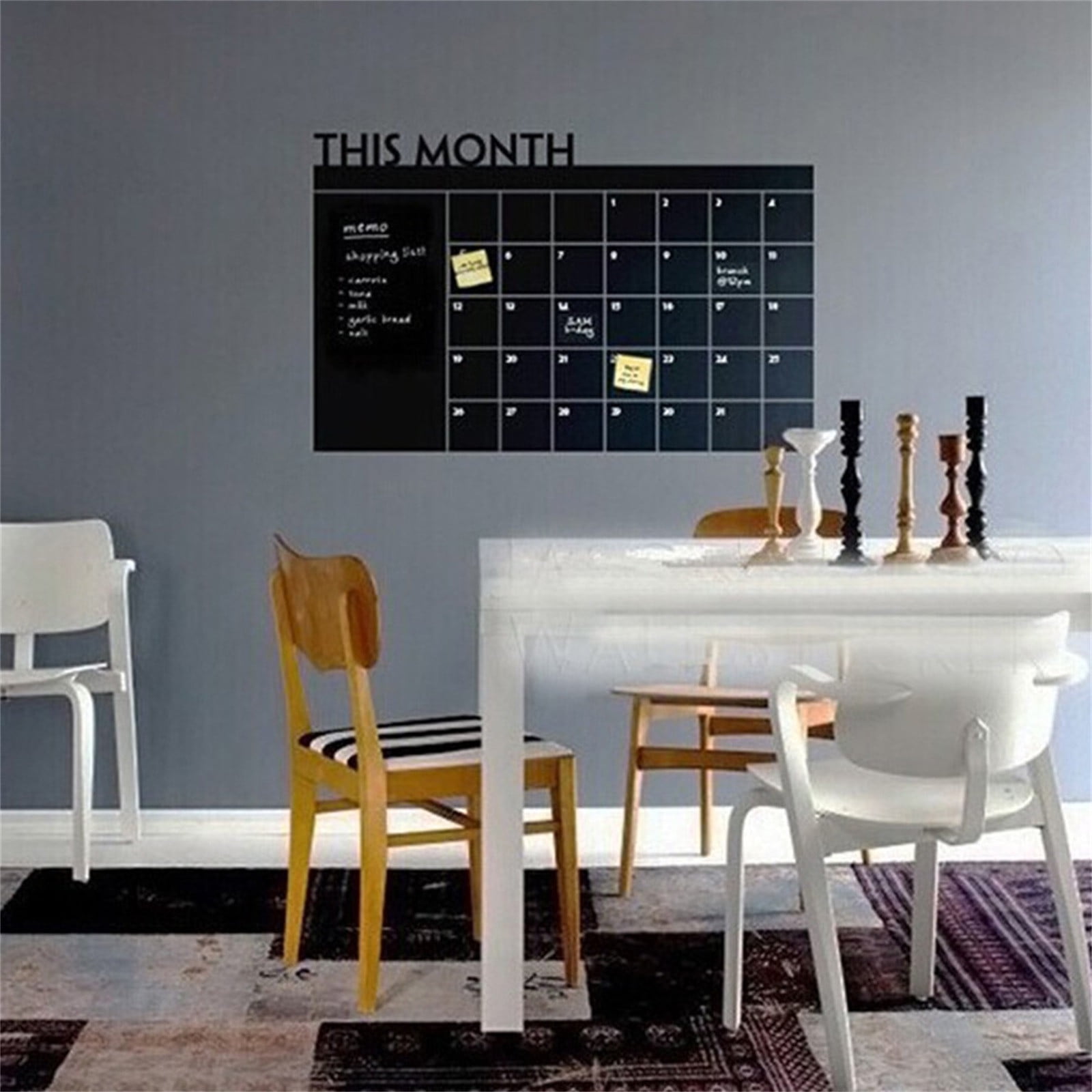 Click here for Dptalr 60x92 Month Plan Calendar Chalkboard Blackb... prices