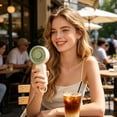Handheld Portable Fan, 300mAh-500mAh Rechargeable Battery, 5Speed Wind ...