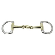 Horse Stainless Steel 5" Mouth D-Ring Comfort Snaffle Bit Copper Rollers 35312B - Walmart.com