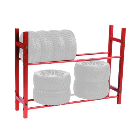 RC Car Wheel Rack, 2Tiers Shelf Aluminum Alloy RC Car Tire Rack ...