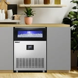 Commercial Ice Maker, Self Cleaning Automatic, 200lbs/24H Stainless ...