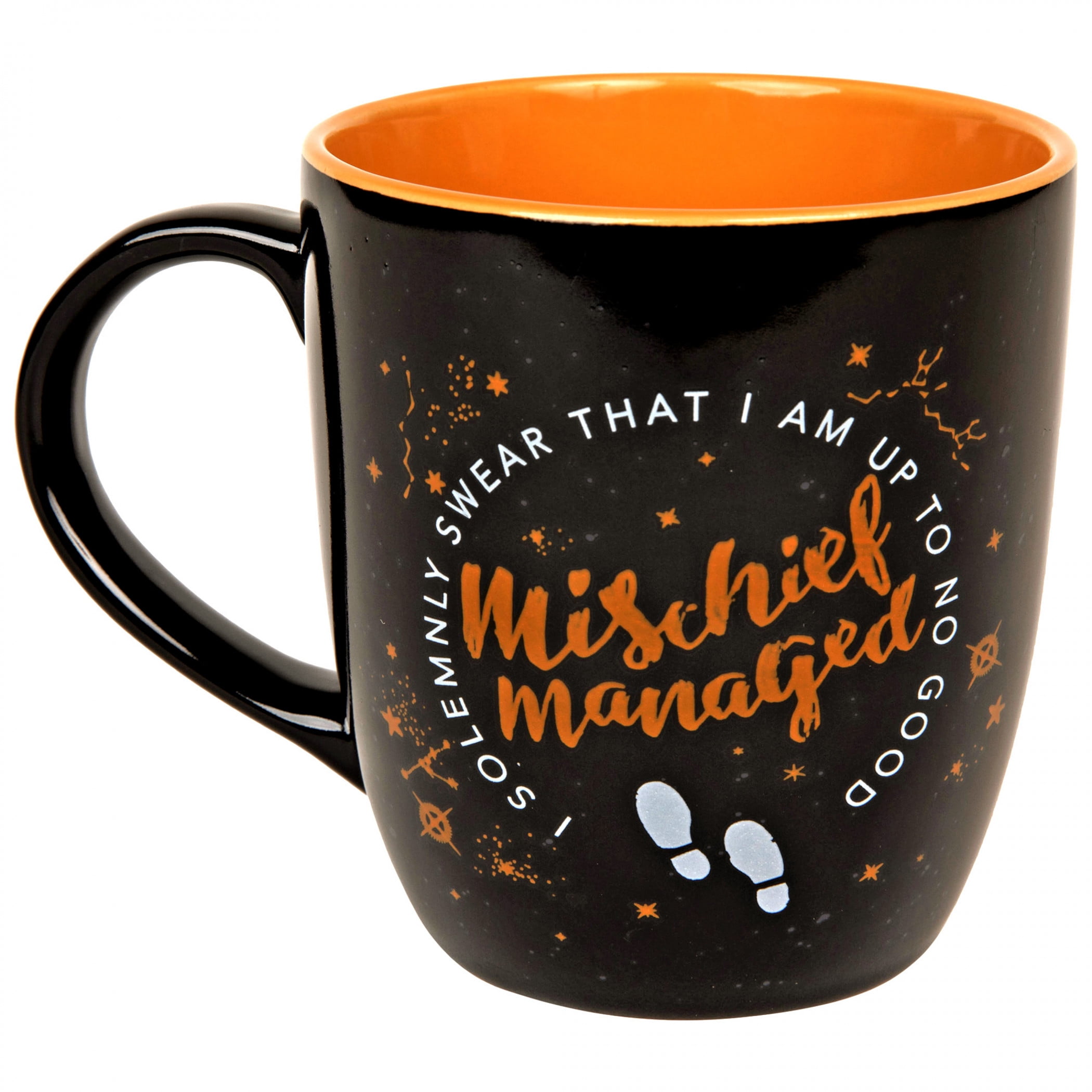 Harry Potter Marauder's Map Black and Gold Ceramic Mug | Holds 18 ...