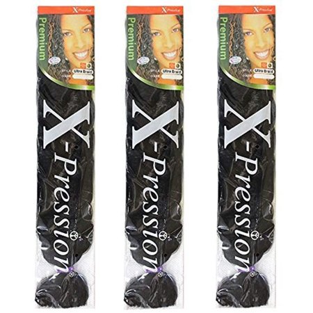 XPression Ultra Braid M1B 33 Natural Black with Dark Copper 6 Pack ...