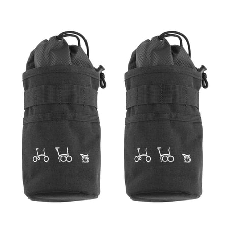 Week Eight Bicycle Bag Pullable Fabric Fit Brompton Road Bike ,black ...