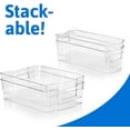 Homeitus 6 Pack Fridge Organizer Bins - Stackable Refrigerator Storage ...
