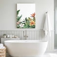 Canvas Wall Art Tropical Palm Leaves Canvas Art Print Watercolor Floral ...