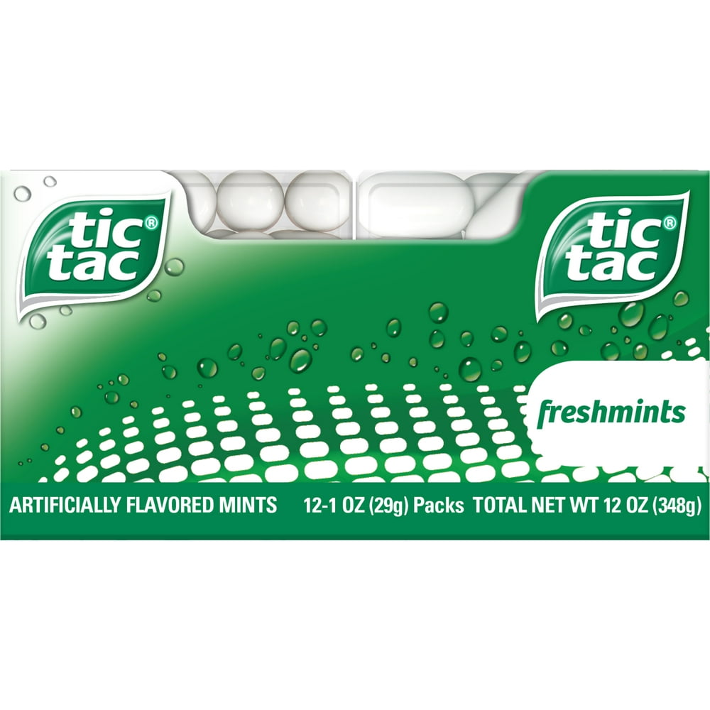 Tic Tac Fresh Breath Mints, Freshmints, Bulk Hard Candy Mints, 1 oz ...