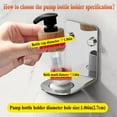 BiJun Soap Bottle Dispenser Holder ,Wall Mounted Pump Hand Stand Wall ...