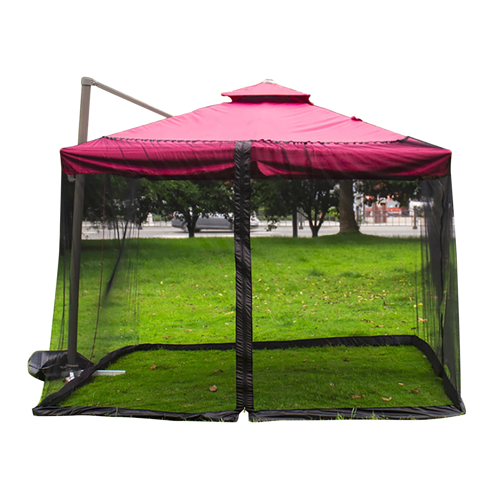 okwish Patio Net Umbrella Table Screen Cover Free Installation Table ...