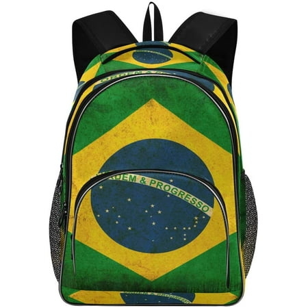 Schoolbag for Girls Boys,Brazil Flag Backpack Bookbags Travel Bag ...
