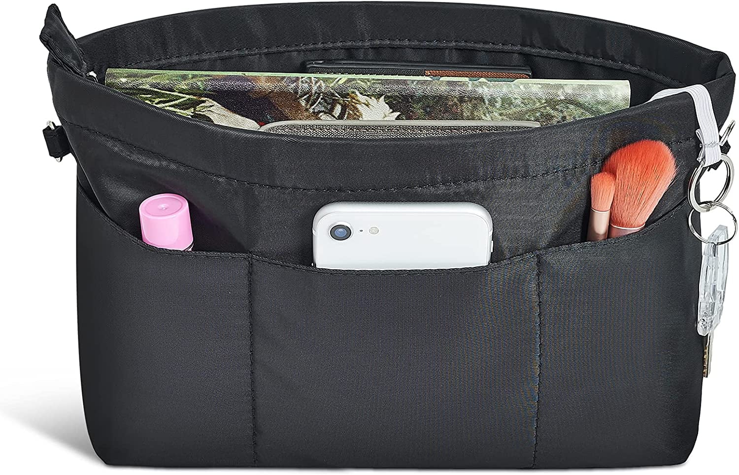 Vercord Premium Nylon Purse Organizer Tote Handbag Insert Organizers ...