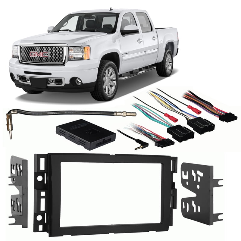 Fits GMC Sierra w/o OE NAV 2012-2013 Double DIN Harness Radio Install ...