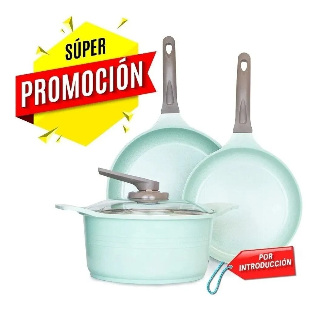 Jade Pan Deluxe Juego De Sartenes Jade Pan Antiadherente StayElite ...