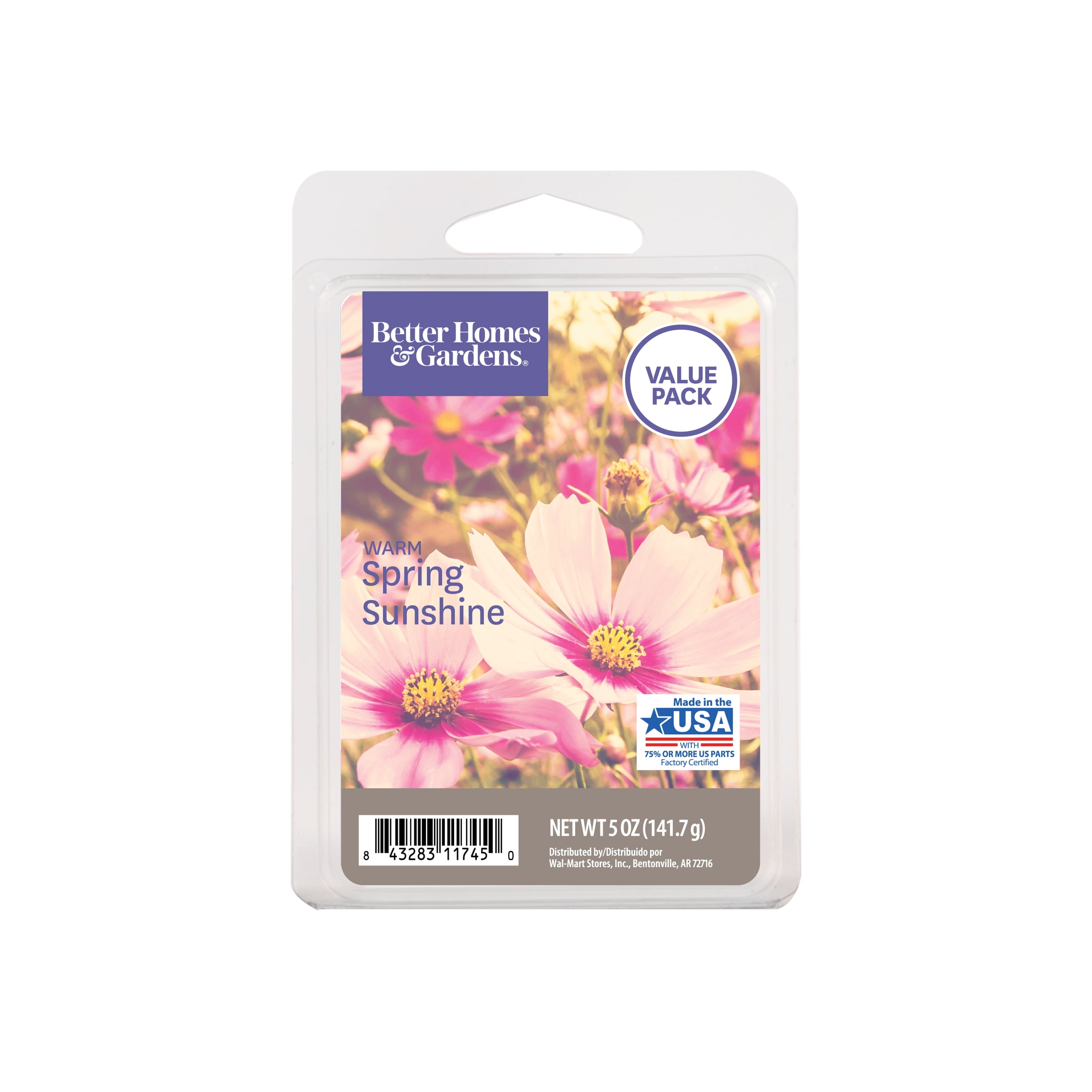 Warm Spring Sunshine Scented Wax Melts, Better Homes & Gardens, 5 oz ...