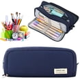 Big Capacity Pencil Pouch Case, Multi-Compartment Pen Organizer Bag ...