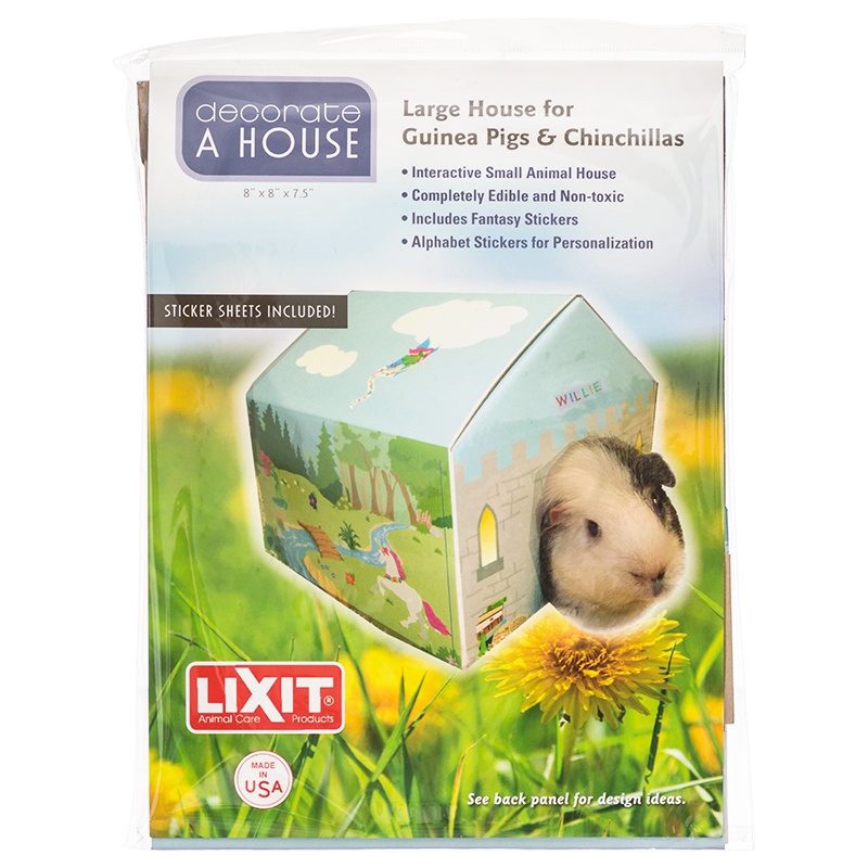 Lixit Deco House for Small Pets Large - Guinea Pigs, Rats & Chinchillas ...
