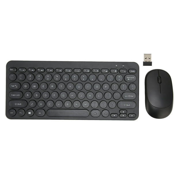 Combo de ratón y teclado inalámbrico de 2,4G, 78 teclas, teclas ...