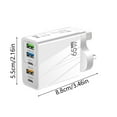 HMPEAIIY 3.1A Type C PD+3USB Port Travel Charger Standard 65W Fast ... HMPEAIIY 3.1A Type C PD+3USB Port Travel Charger Standard 65W Fast ...