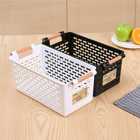 Japanese-style Plastic Storage Basket Stackable Storage Bins Fruit with ...