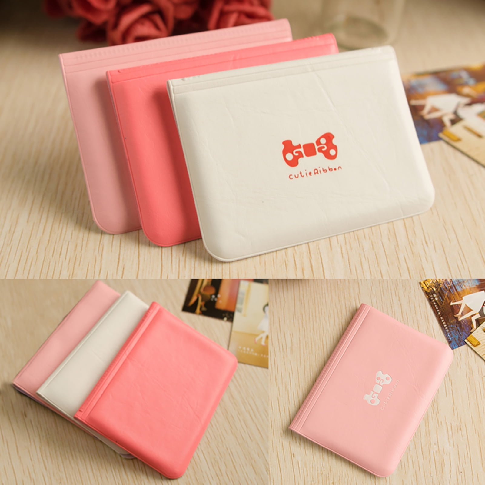 SPRING PARK Wallets for Women Faux Leather Credit Card Holder Clutch ...