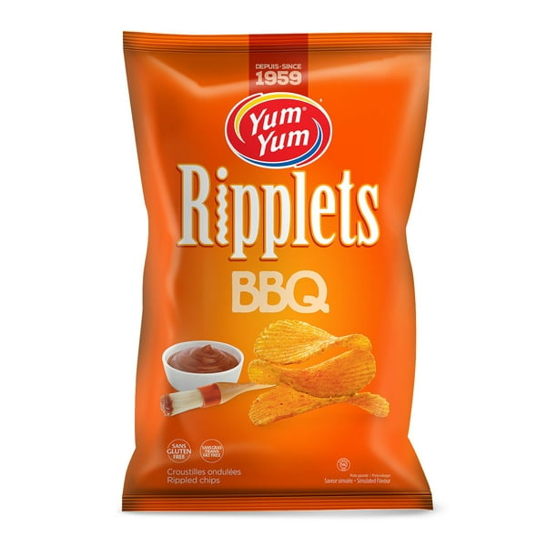 Yum Yum Ripplets chips BBQ 200g, Yum Yum Ripplets chips BBQ 200g - Walmart.ca